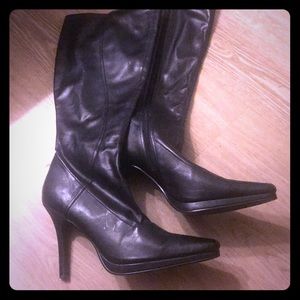 PacSun | Shoes | Faux Leather Pointed Stiletto Heel Boots | Poshmark
